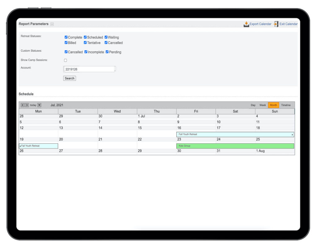 Features - UltraCamp